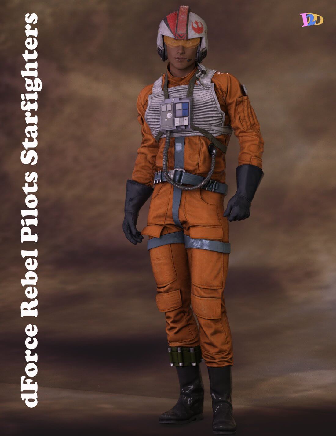 dForce Rebel Pilots Outfit for G8.1M - Daz Content by den
