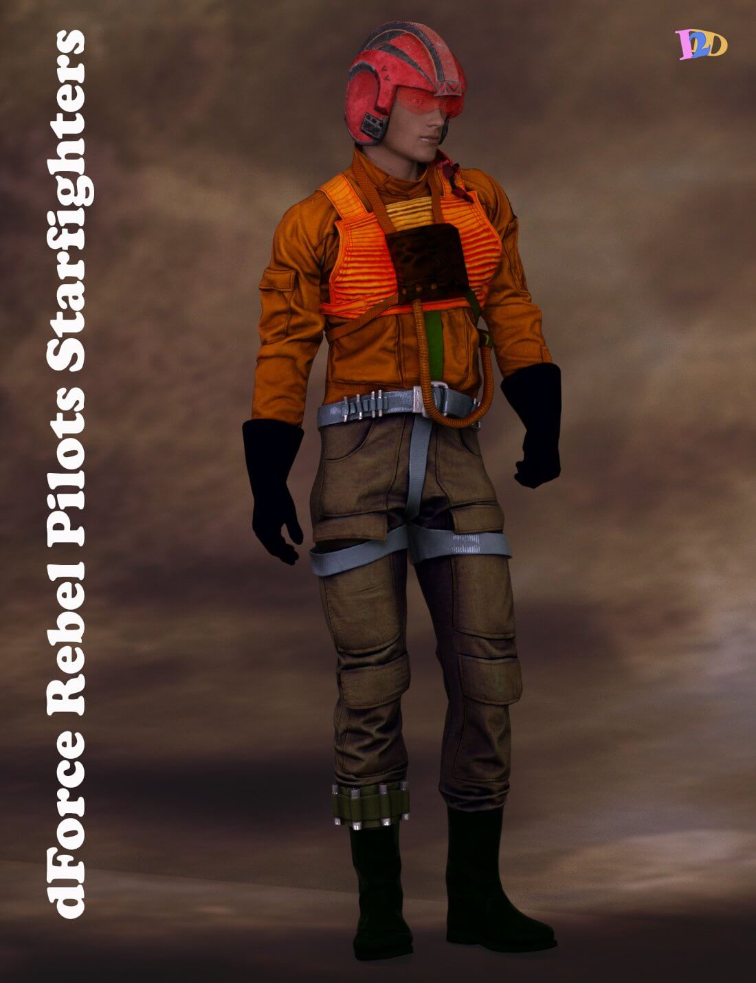dForce Rebel Pilots Outfit for G8.1M - Daz Content by den