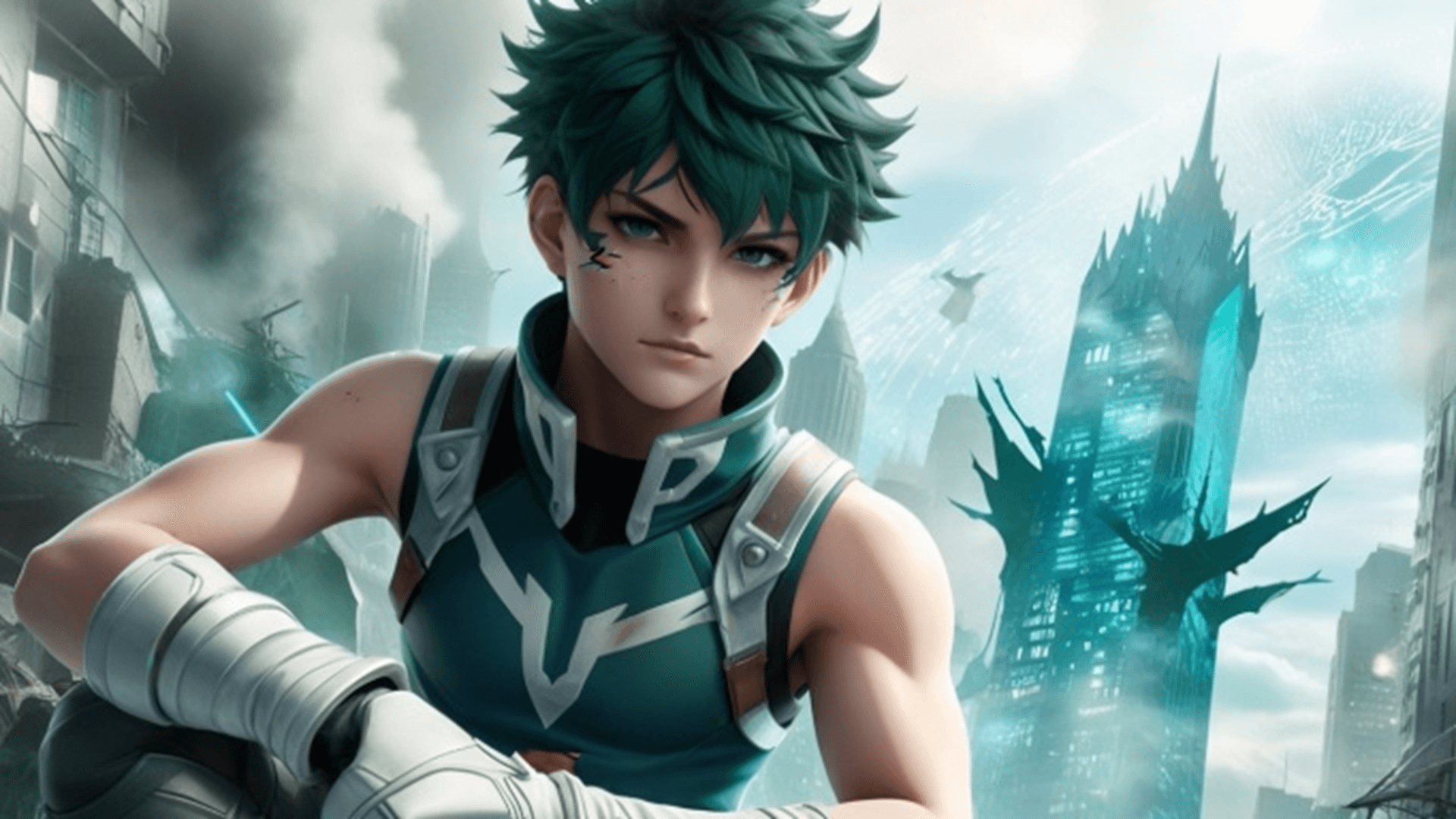 Deku HD 3D Render, Digital Art by den