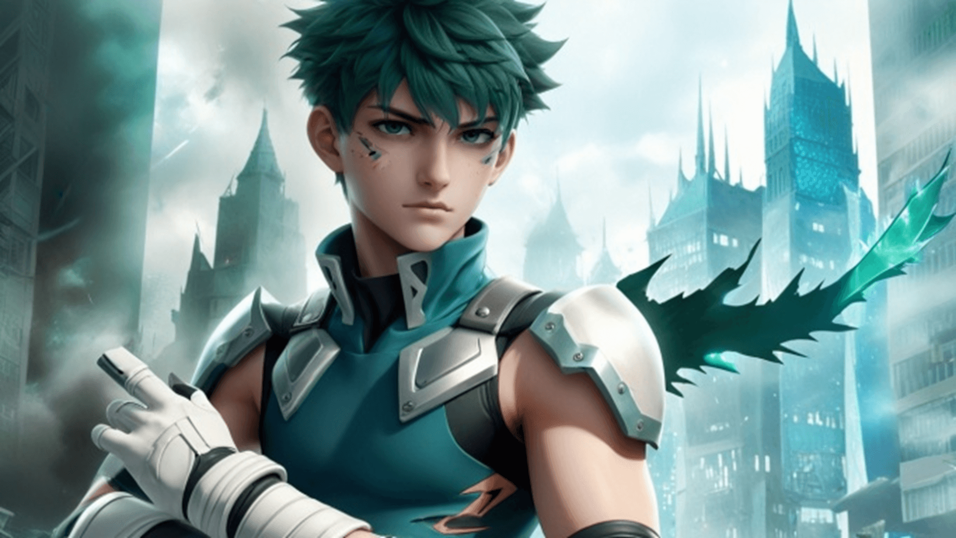 Deku HD 3D Render, Digital Art by den