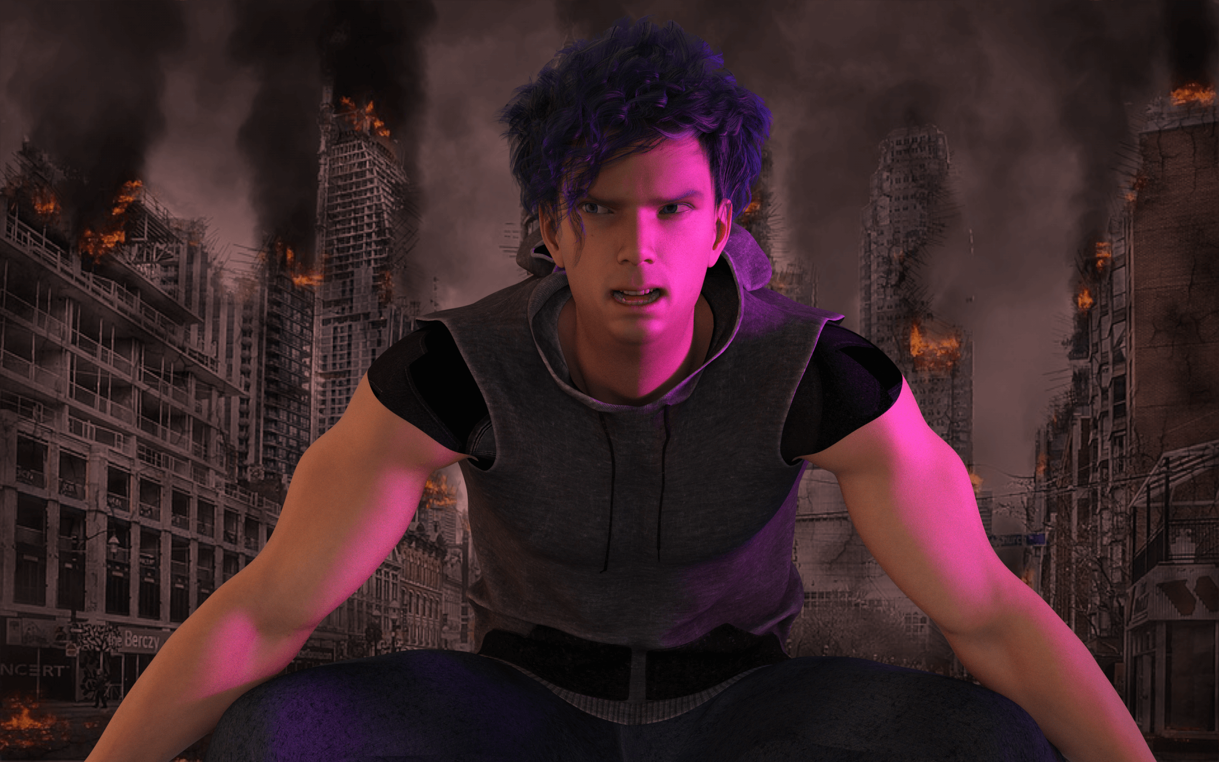 Kurosaki HD 3D Render, Digital Art by den