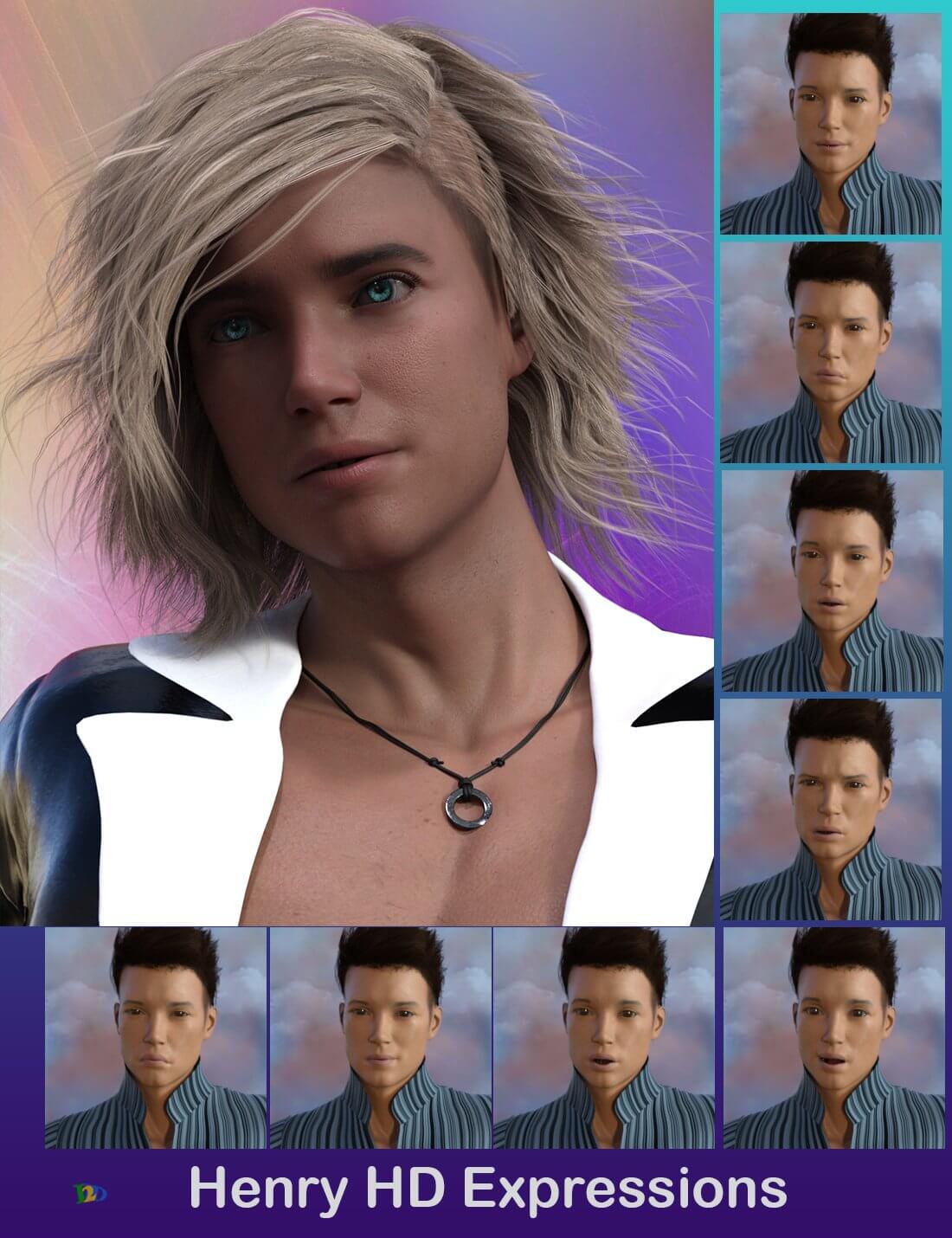 Henry HD Expressions For Genesis 8.1 Male - Daz Content by den