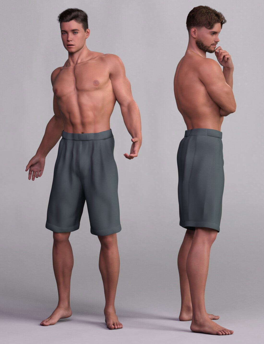 Real Male Bundle with Eyes by den