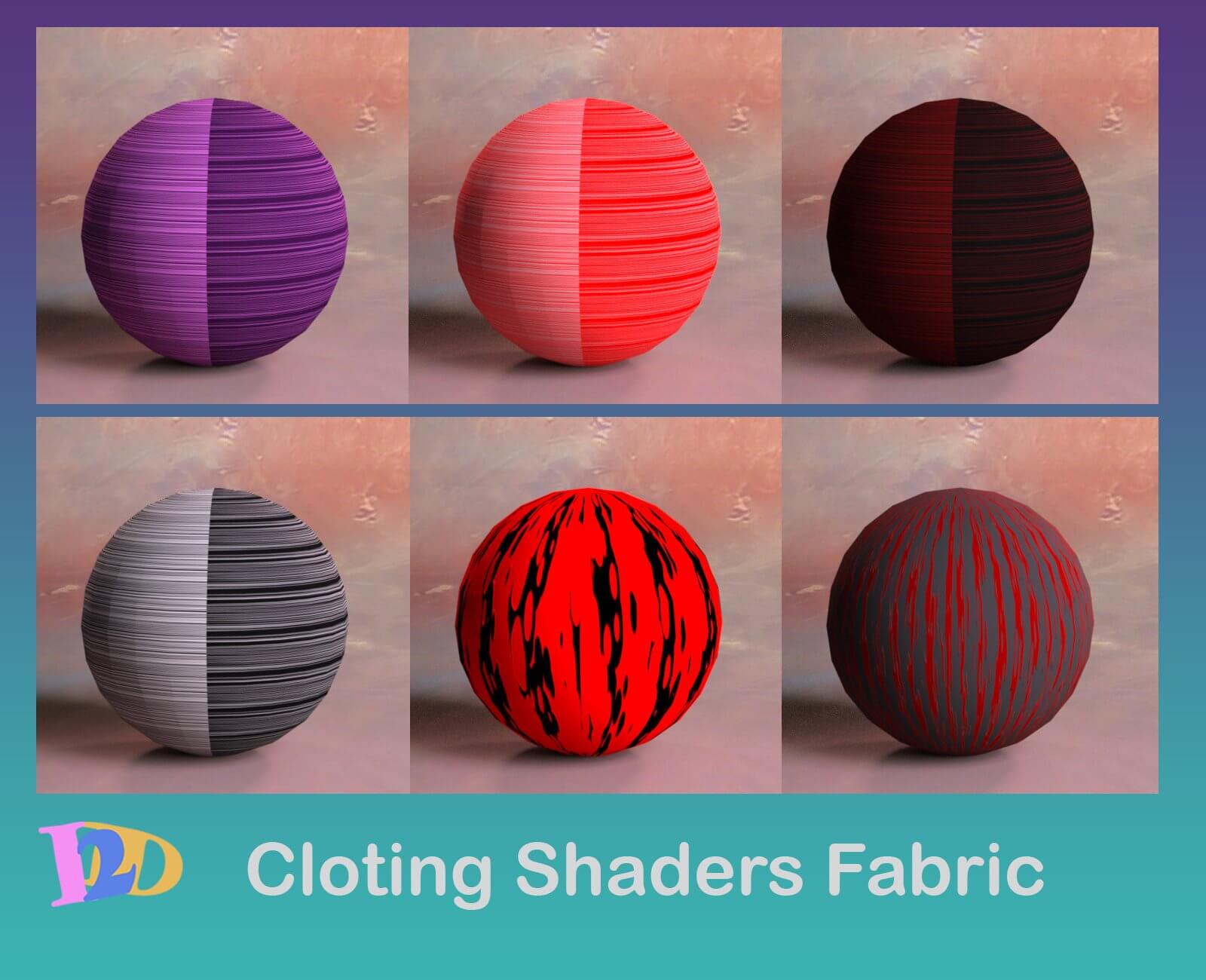 I2D Realistic Clothing Fabric Shaders - Daz Content by den