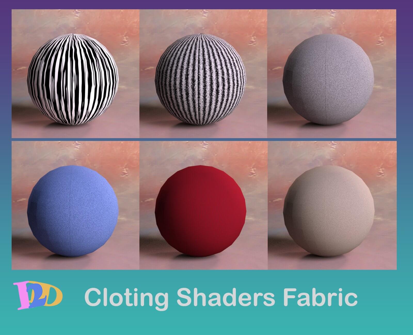 I2D Realistic Clothing Fabric Shaders - Daz Content by den