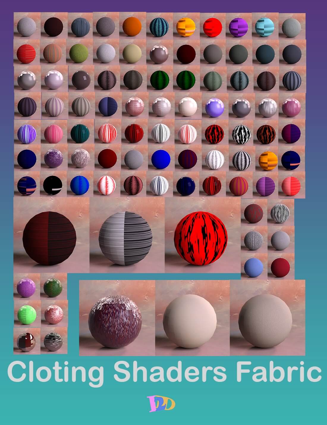 I2D Realistic Clothing Fabric Shaders - Daz Content by den