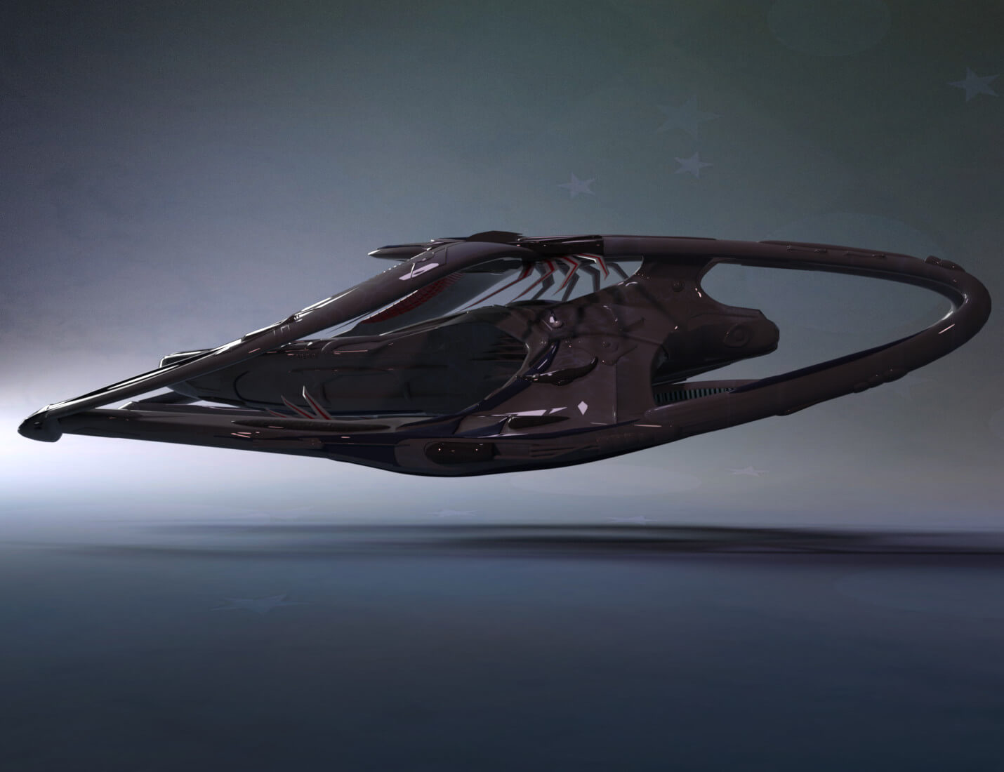 Andromeda Ascendant Starship for Universal & Objects - 3D Model by den