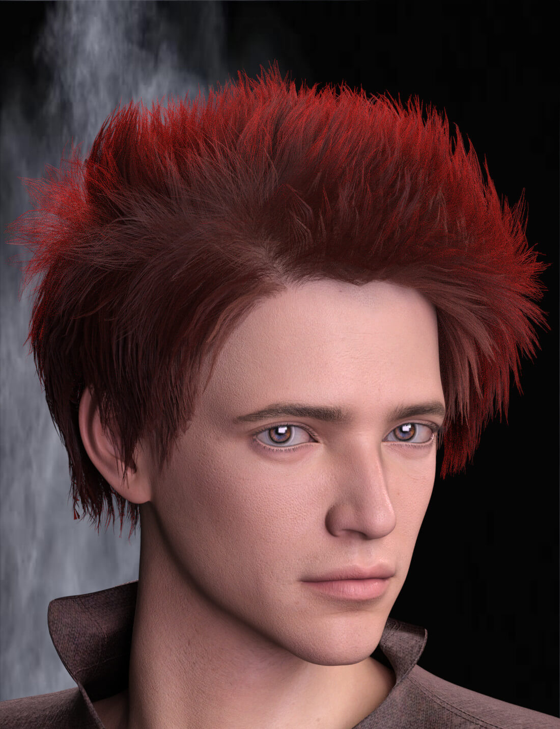 Bad Short Hair for Unreal Engine and Universal - 3D Model by den