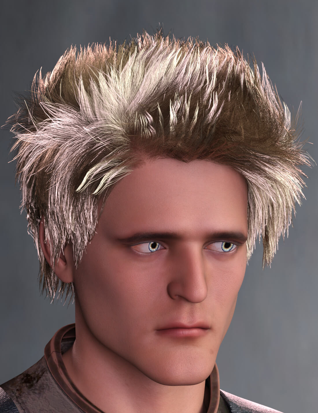 Bad Short Hair for Unreal Engine and Universal - 3D Model by den