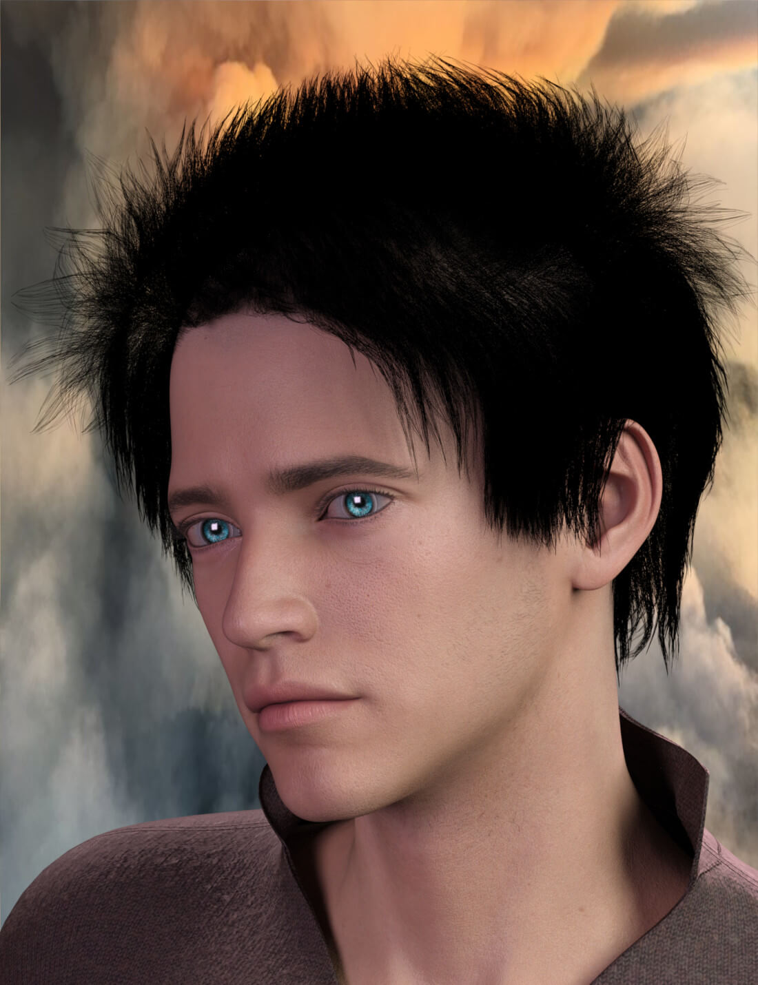 LT dForce Bad Boy Short Hair for Genesis 9 - Daz Content by den