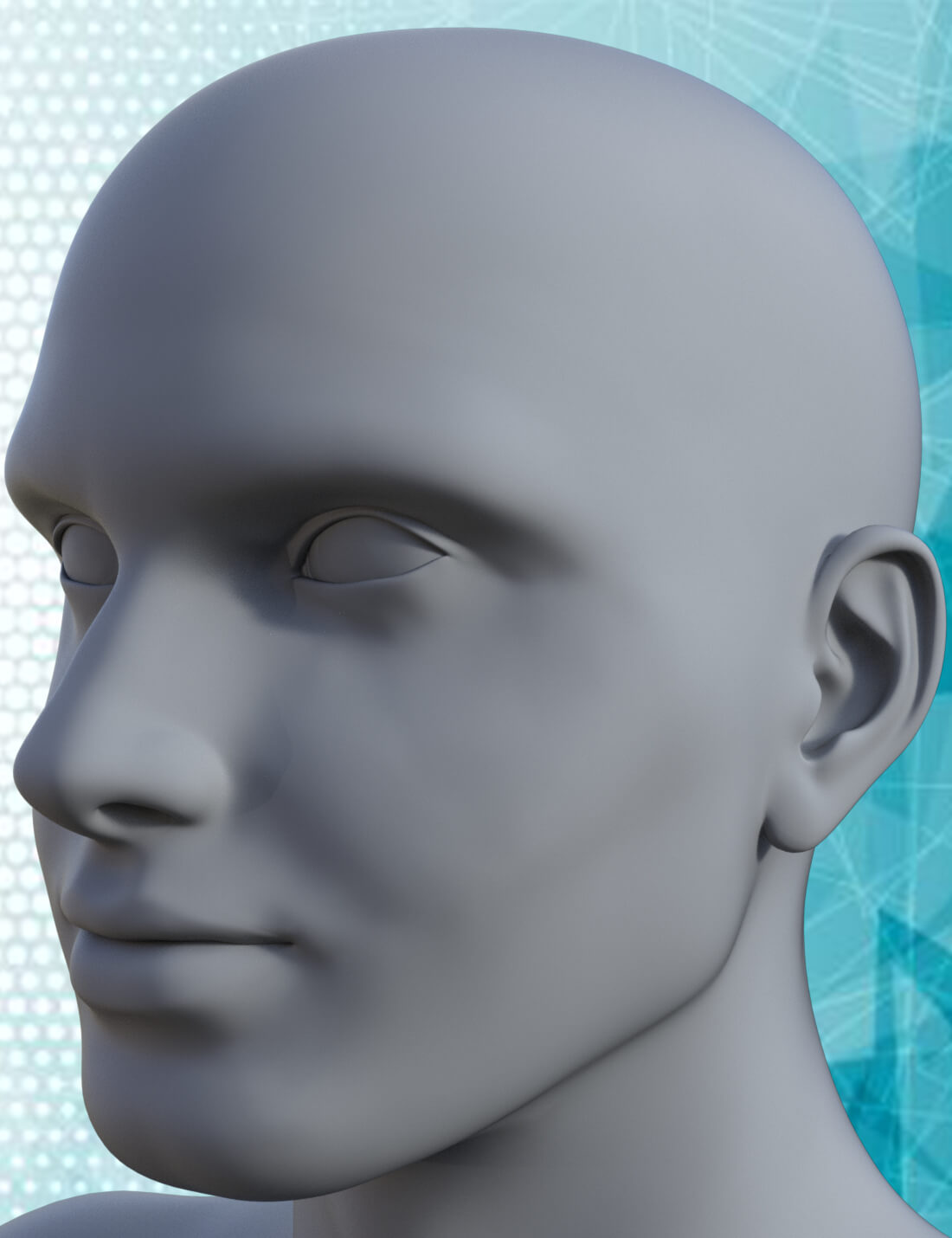 LT G9 Heads and Bodies Vol 1 Base Male Wavefront OBJ Fit - 3D Model by den