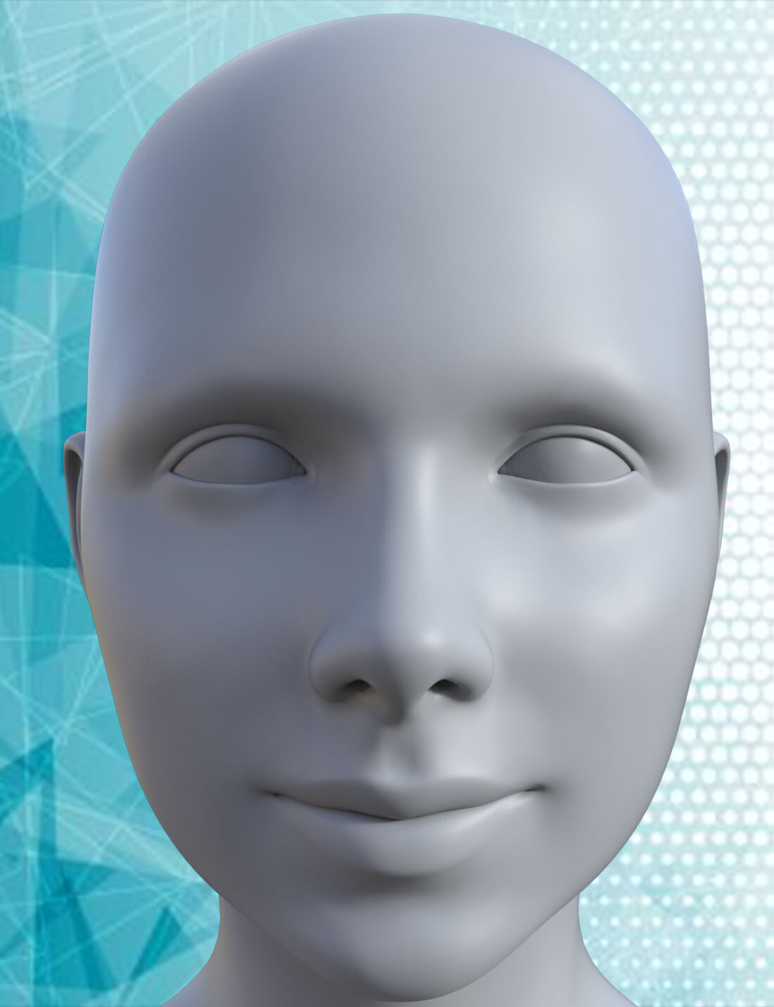 LT Genesis 9 Heads Vol 1 and 3 Base Female Wavefront OBJ Fit - 3D Model ...