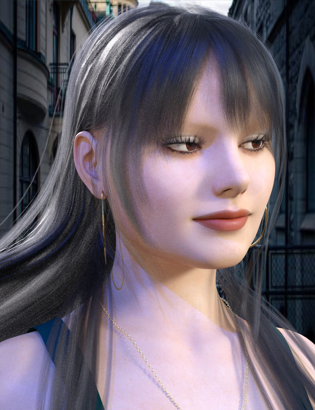 LT Genesis 9 Heads Vol 1 and 3 Base Female Wavefront OBJ Fit - 3D Model by den