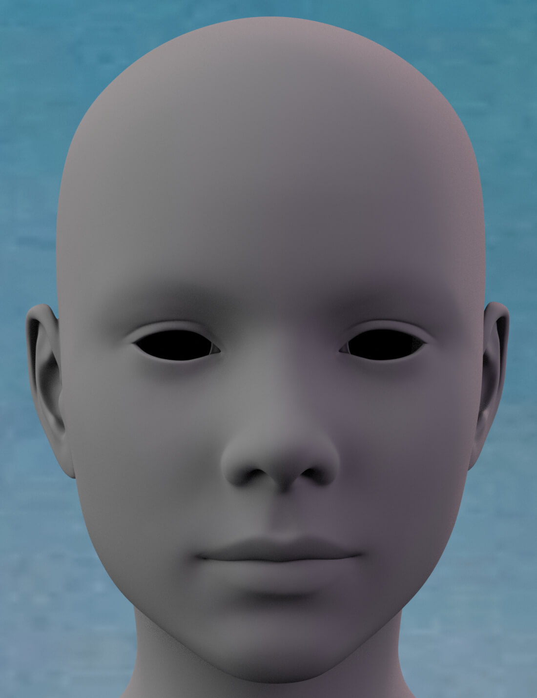 LT Genesis 9 Heads Vol 1 and 3 Base Female Wavefront OBJ Fit - 3D Model by den