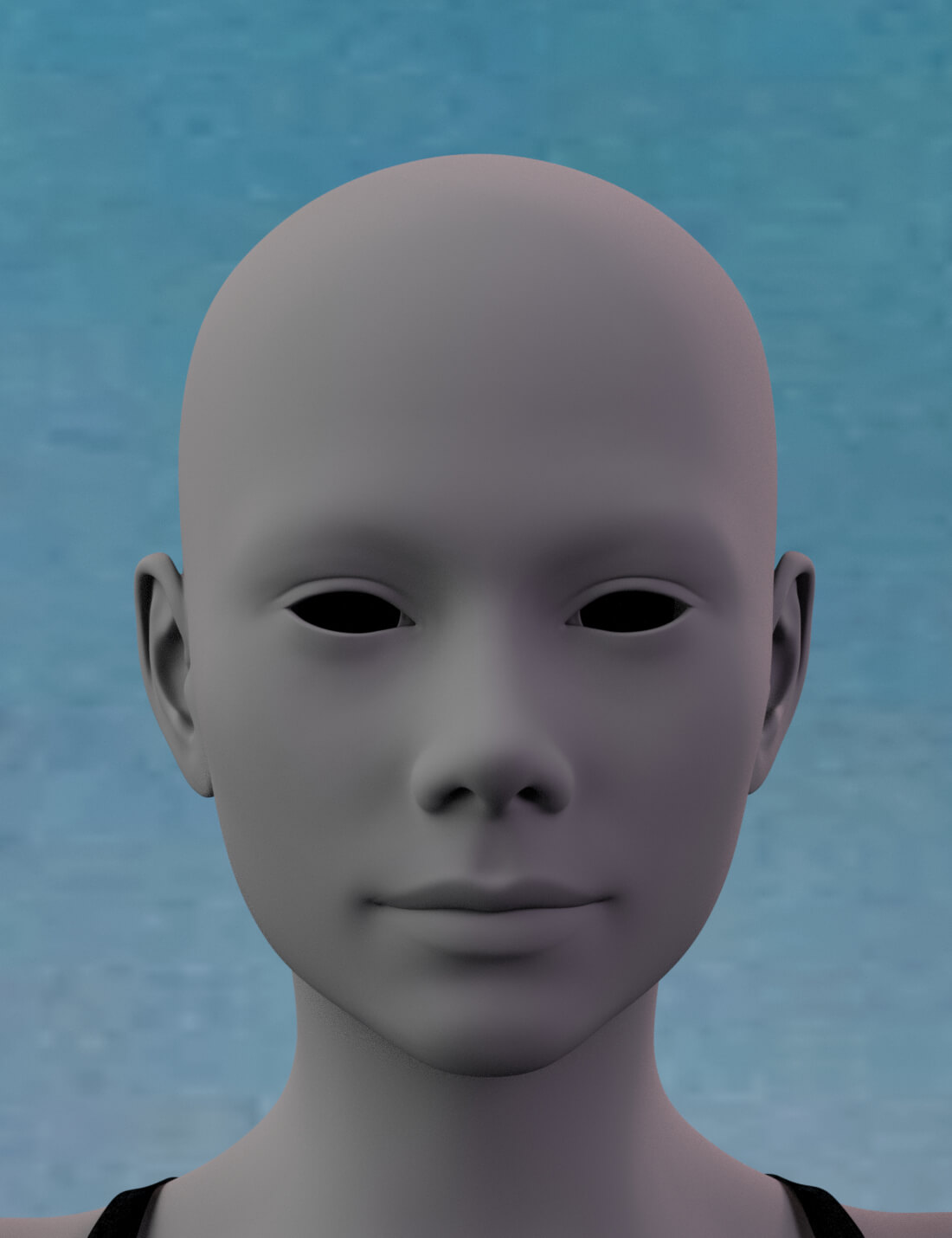 LT Genesis 9 Heads Vol 1 and 3 Base Female Wavefront OBJ Fit - 3D Model by den