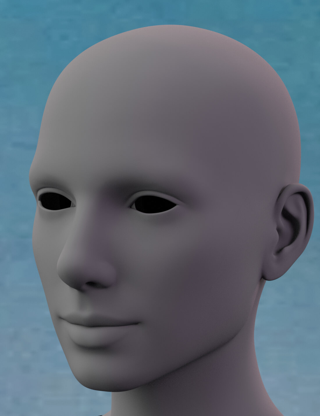 LT Genesis 9 Head Vol 3 Base Female Wavefront OBJ Fit - 3D Model by den
