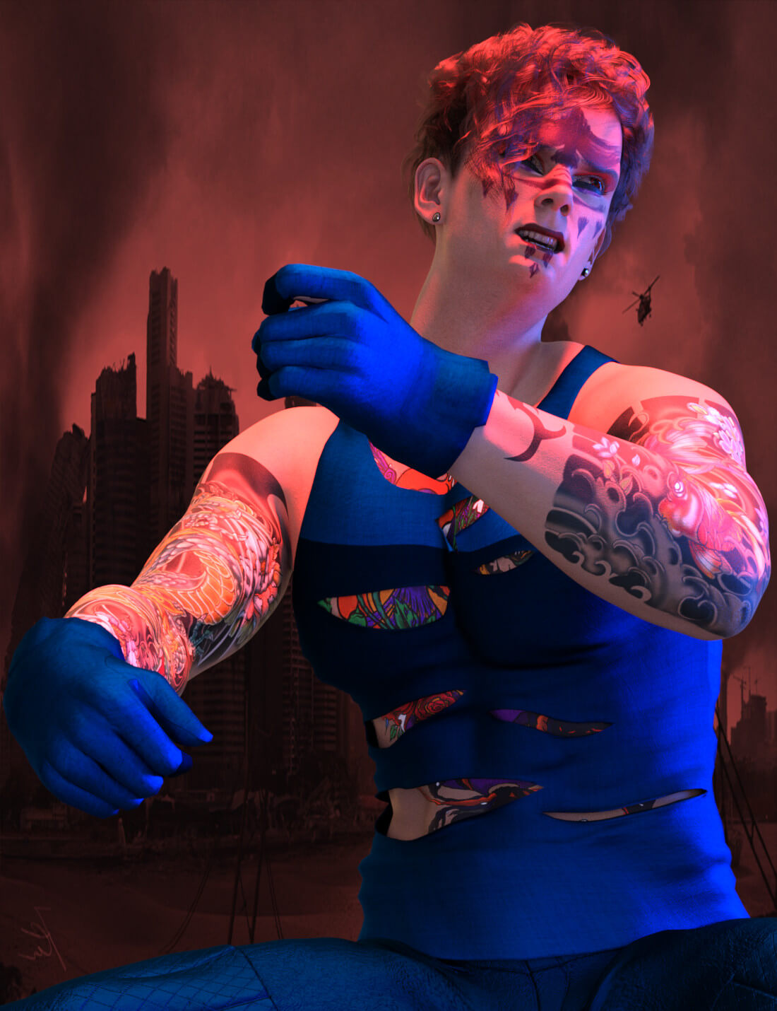 LT Kurosaki HD Expansion Textures Blood for Genesis 8.1 Male - Daz ...