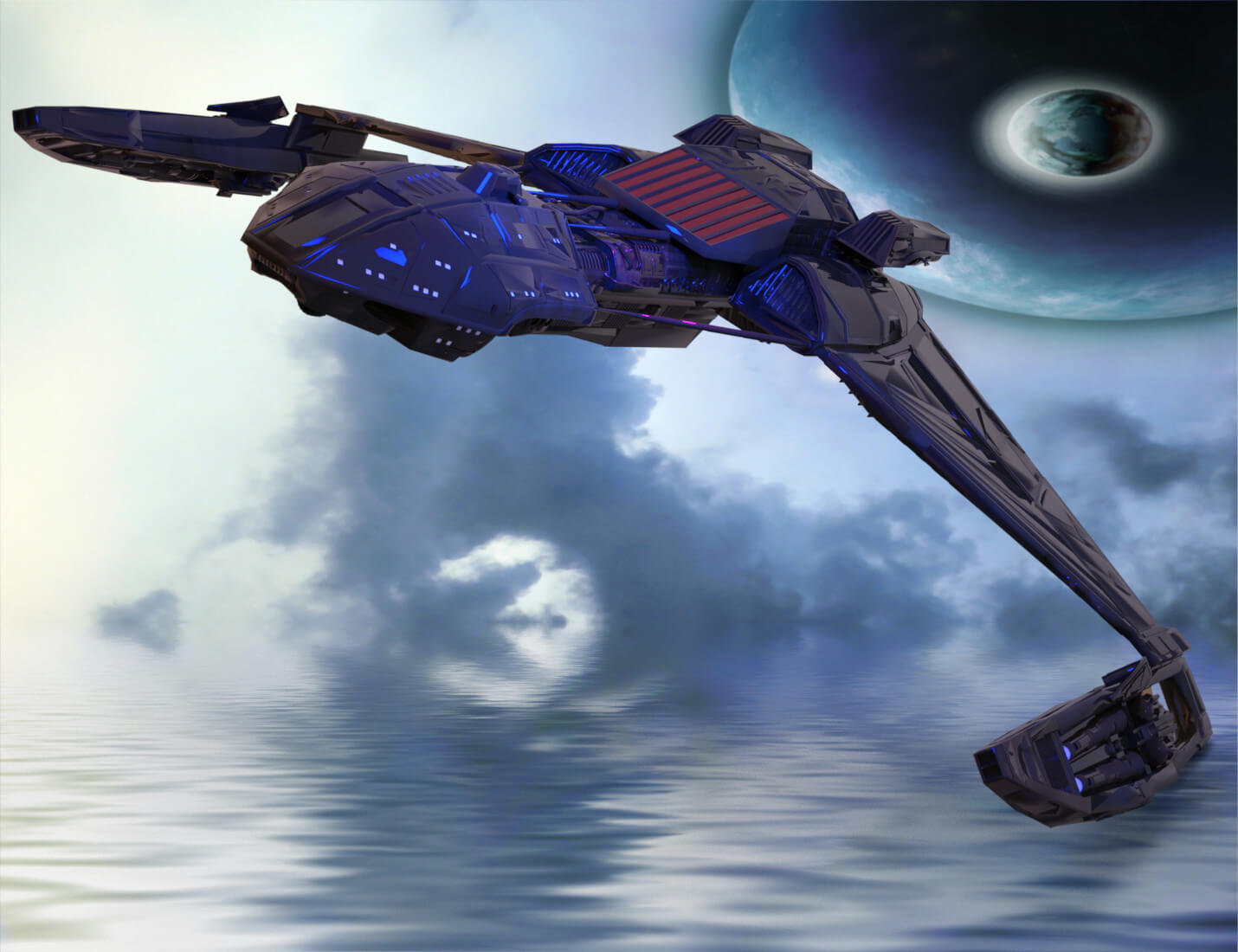 Klingon D5 Class - Objects & Universal 3D Model by den