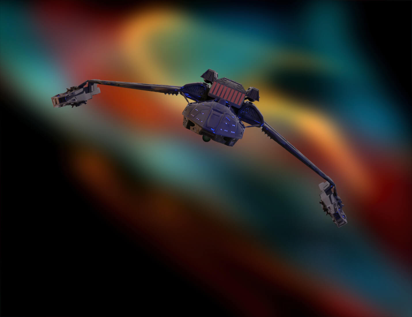 Klingon D5 Class Starship - Unreal Engine 3D Model by den