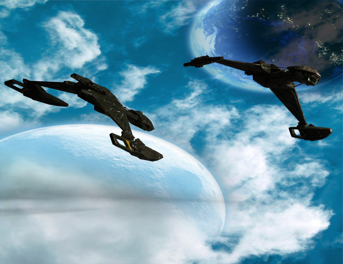 Klingon D5 Class Starship - Unreal Engine 3D Model by den