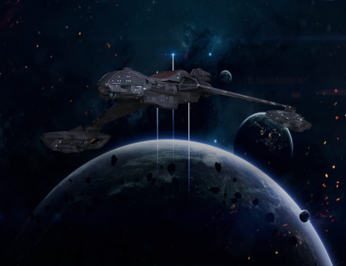 Klingon D5 Class Starship - Unreal Engine 3D Model by den