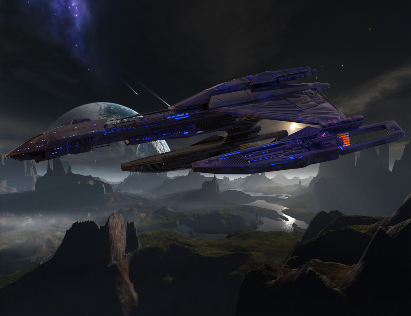Klingon D5 Class Battlecruiser - Daz Content by den