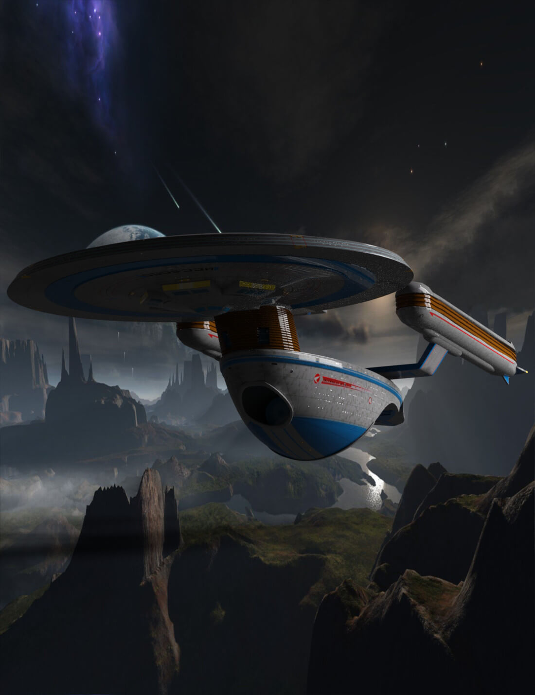 USS Excelsior 5000 - Daz Content by den
