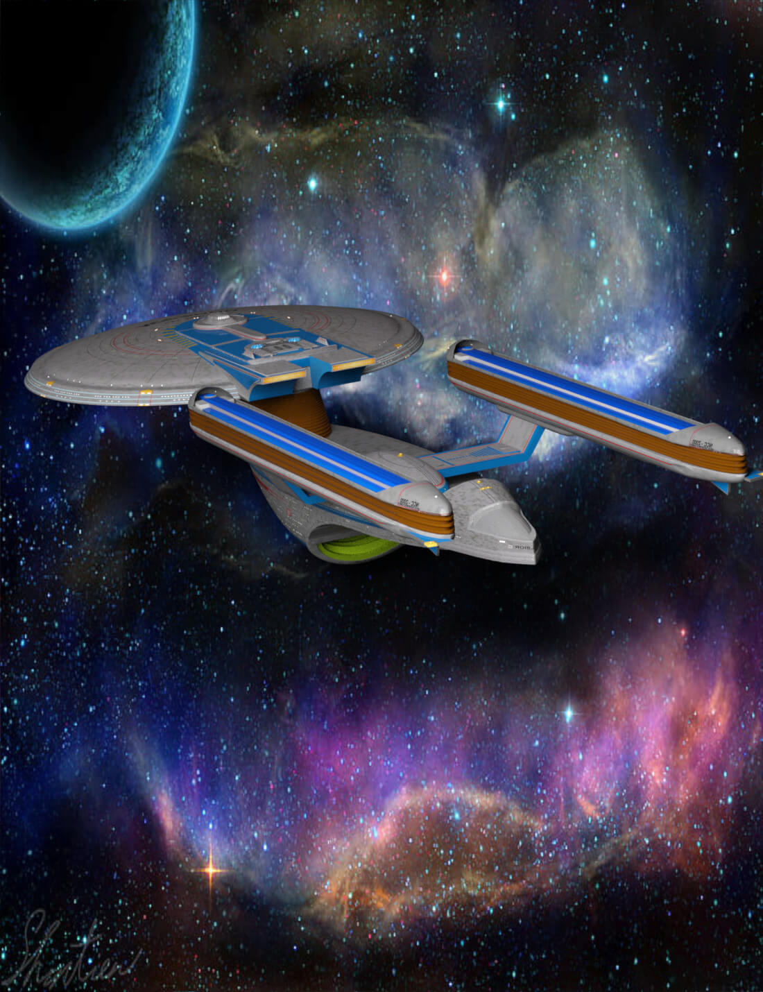 USS Excelsior 5000 for Unreal Engine - 3D Model by den