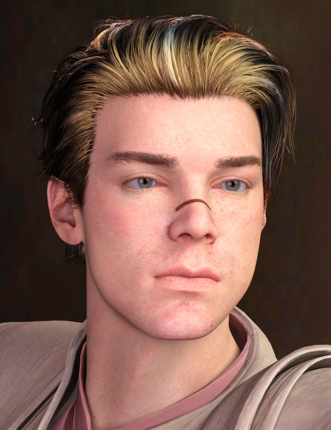 Cal Hair for Poser - 3D Model by den