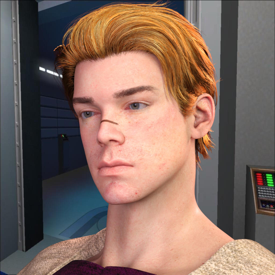 G9 dForce Cal Hair for Genesis 9 - Daz Content by den