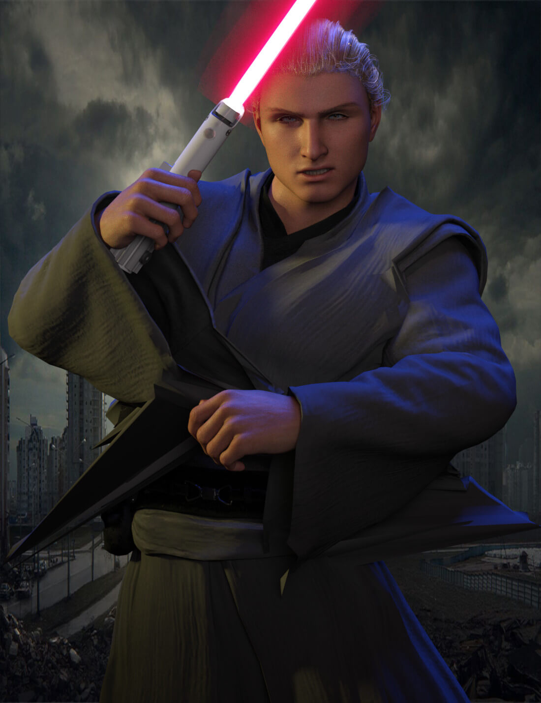 Star Wars Series: LT Galen Marek HD for Genesis 9 - Daz Content by den