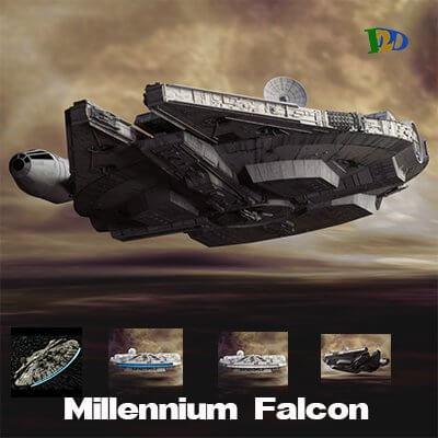 Millenium Star Ship Without Interior - Daz Content by den