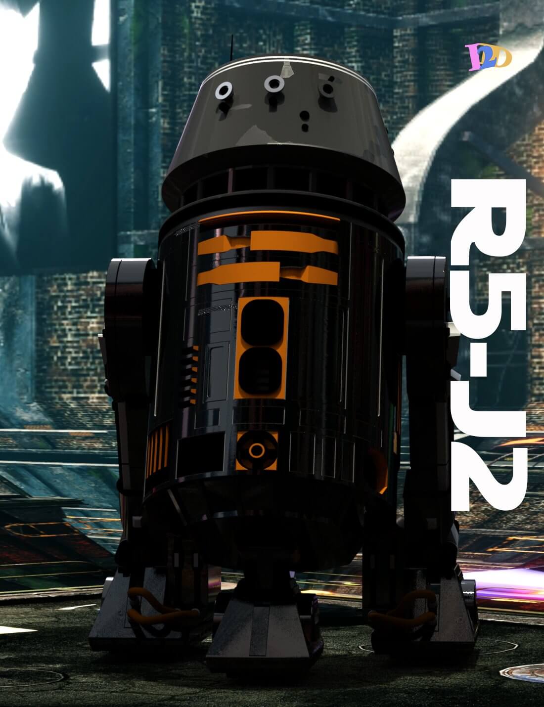 Star Wars Series: R Units Astromechs Bundle - Daz Content by den