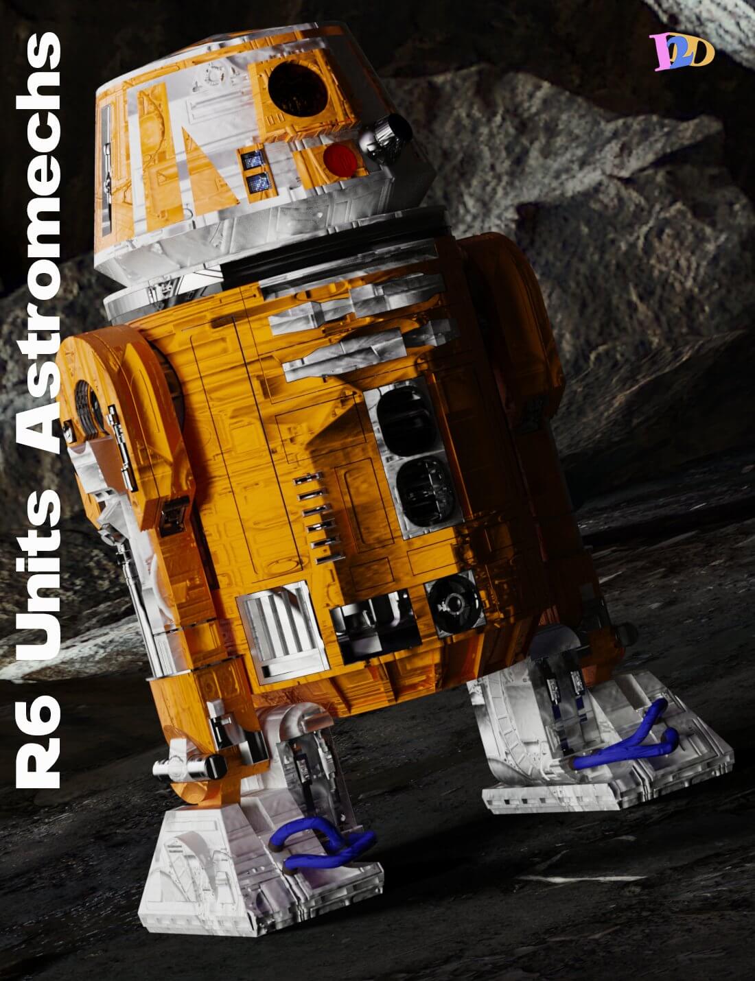 Star Wars Series: R Units Astromechs Bundle - Daz Content by den