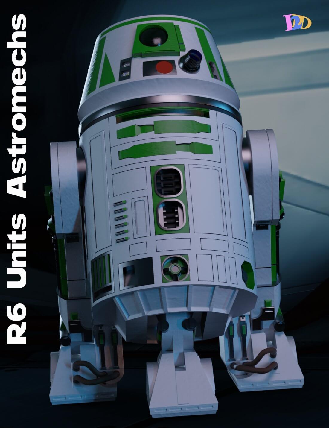 Star Wars Series: R Units Astromechs Bundle - Daz Content by den