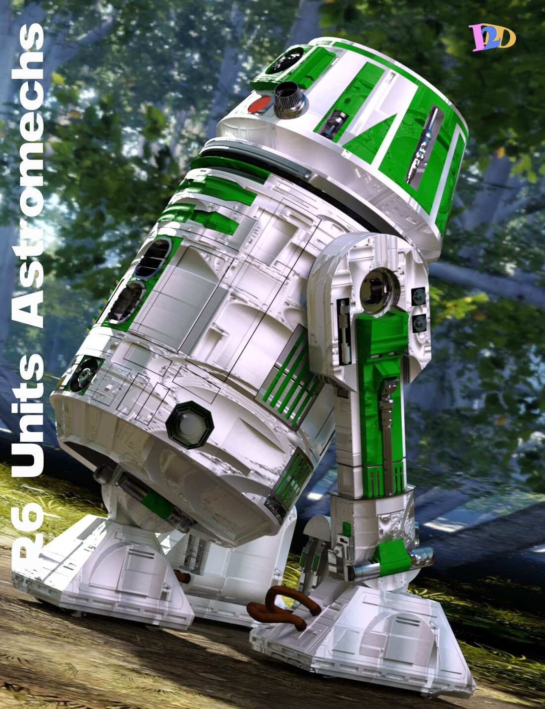 Star Wars Series: R Units Astromechs Bundle - Daz Content by den