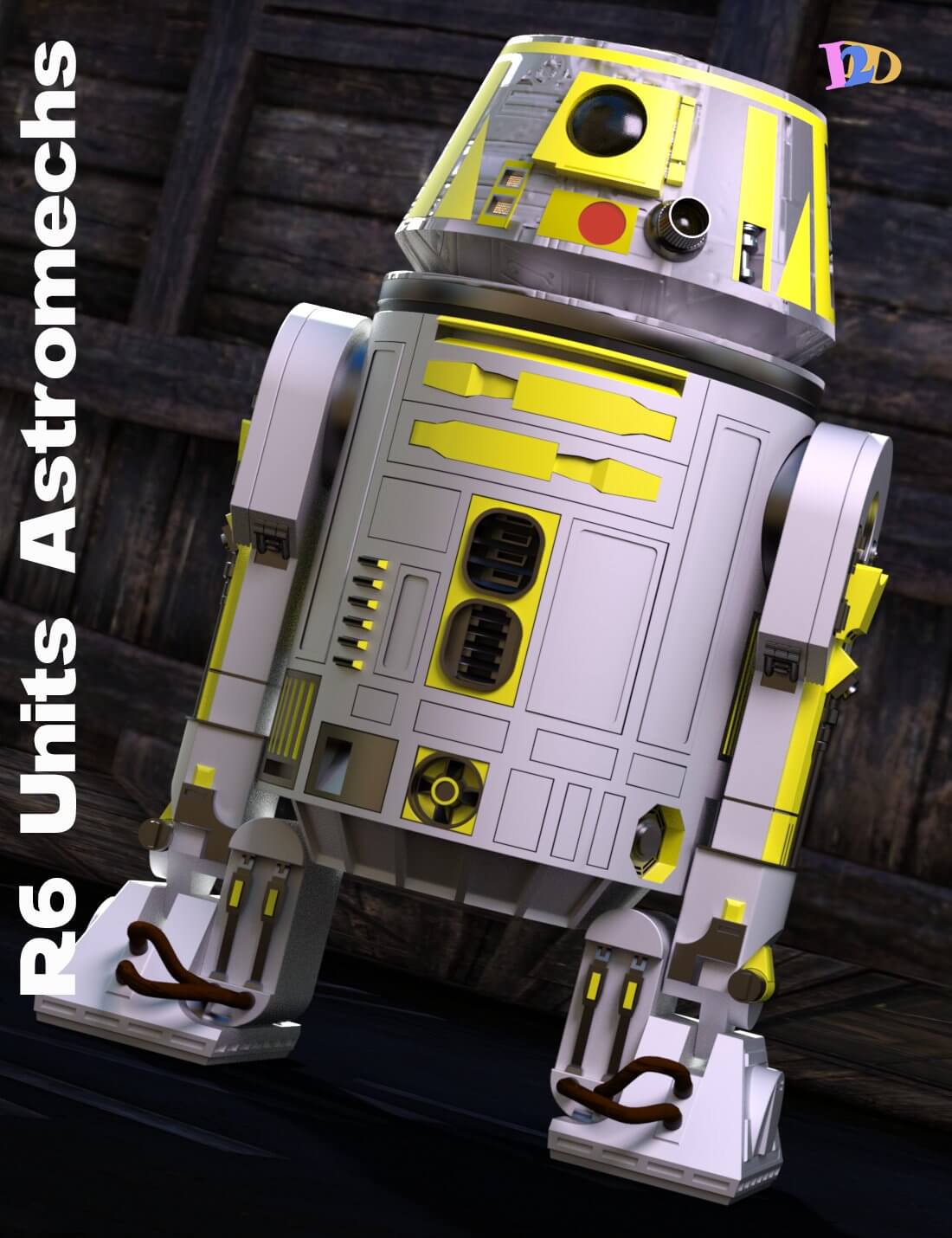 Star Wars Series: R Units Astromechs Bundle - Daz Content by den