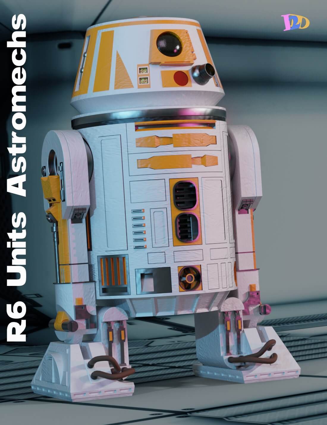 Star Wars Series: R Units Astromechs Bundle - Daz Content by den