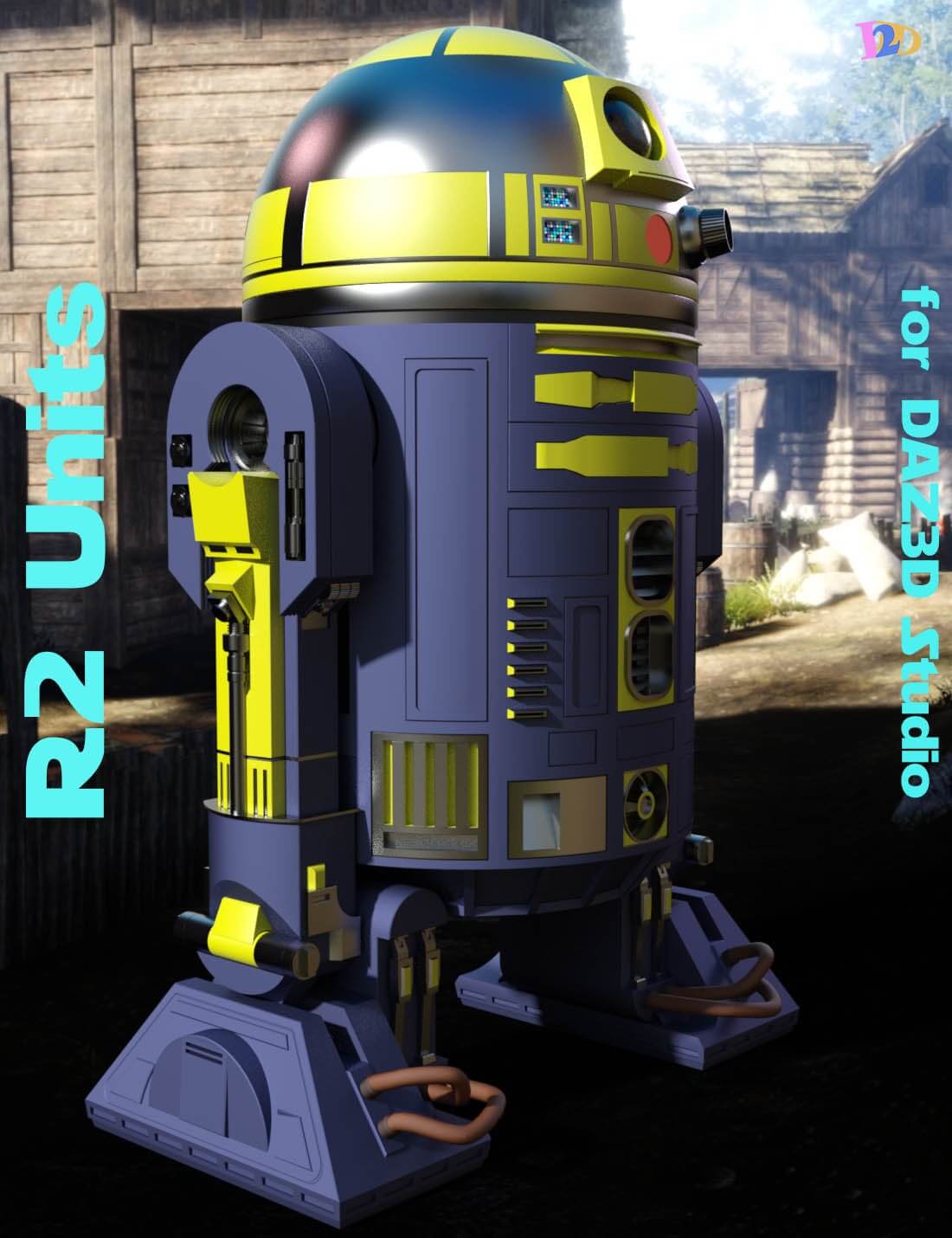 Star Wars Series: R Units Astromechs Bundle - Daz Content by den
