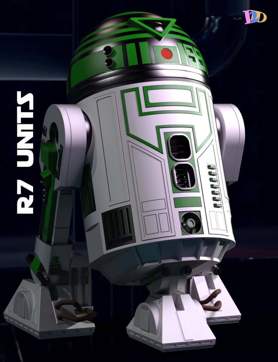 Star Wars Series: R Units Astromechs Bundle - Daz Content by den