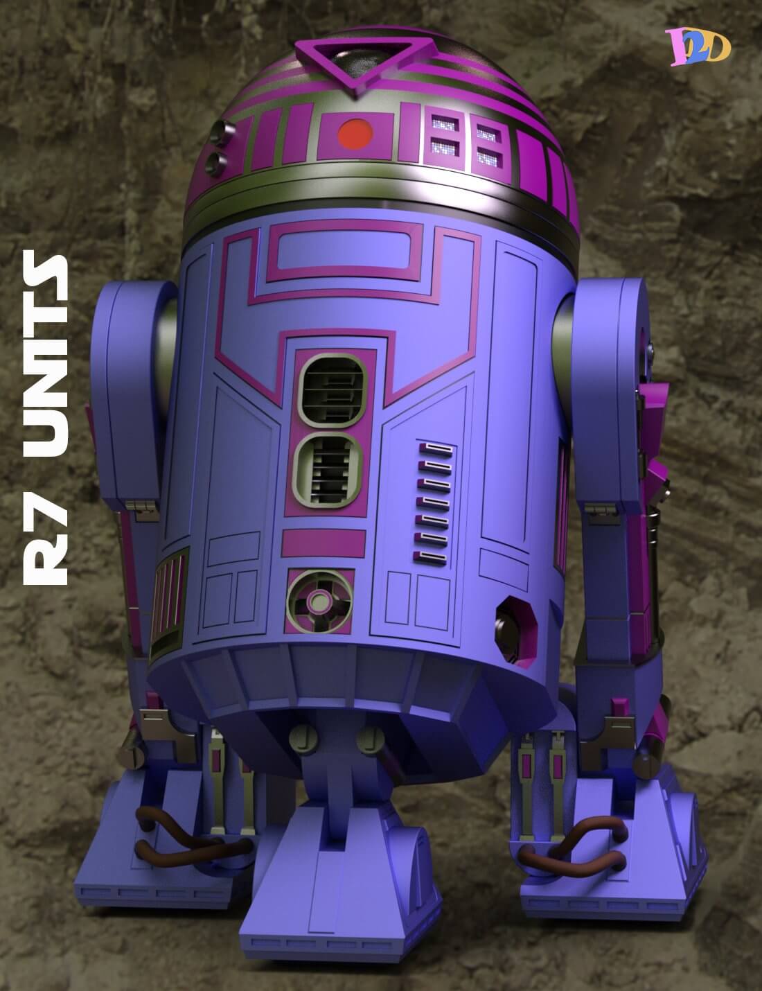 Star Wars Series: R Units Astromechs Bundle - Daz Content by den