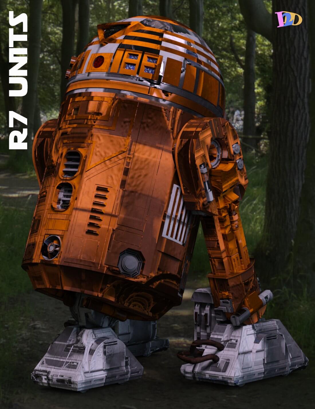 Star Wars Series: R Units Astromechs Bundle - Daz Content by den