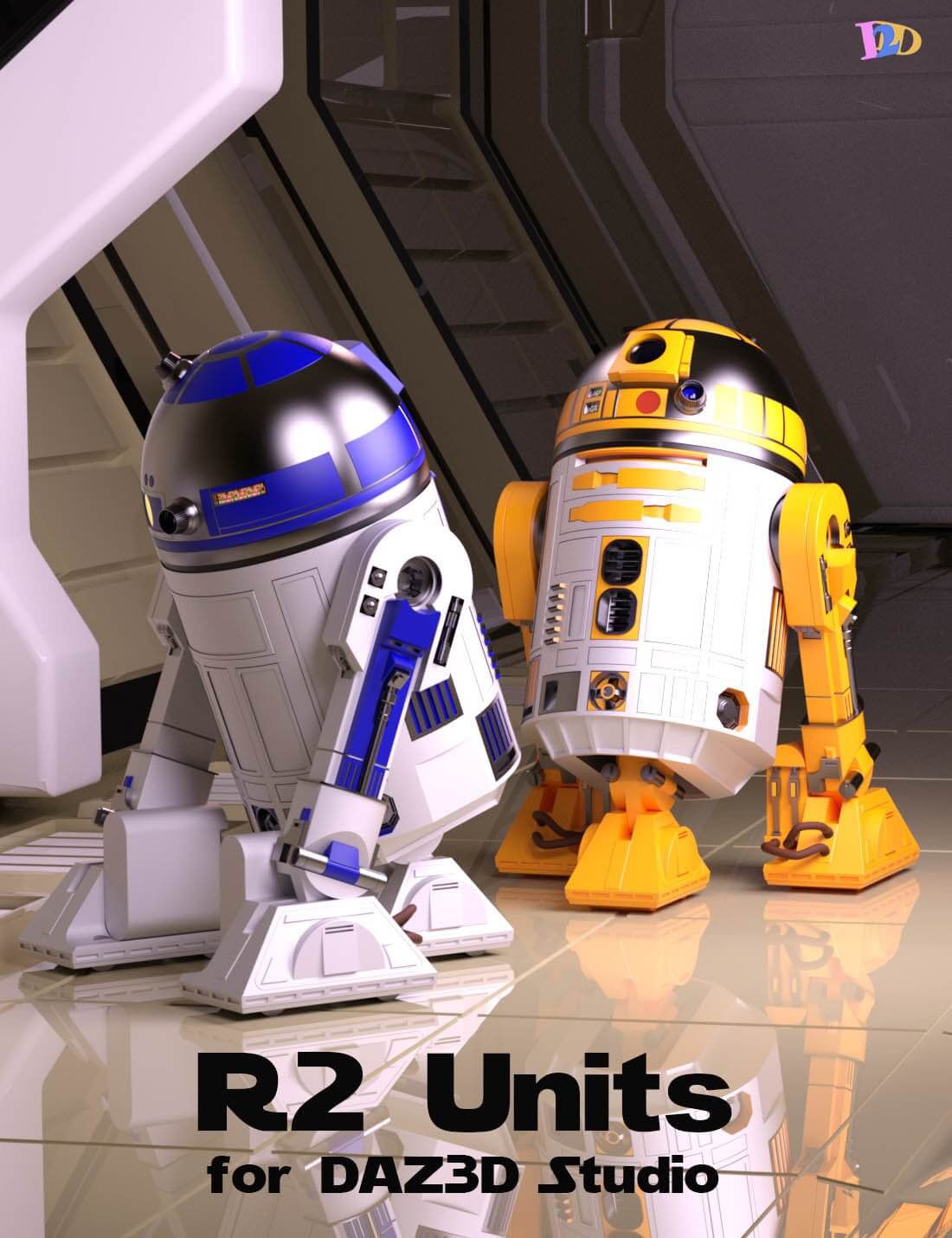 Star Wars Series: R Units Astromechs Bundle - Daz Content by den