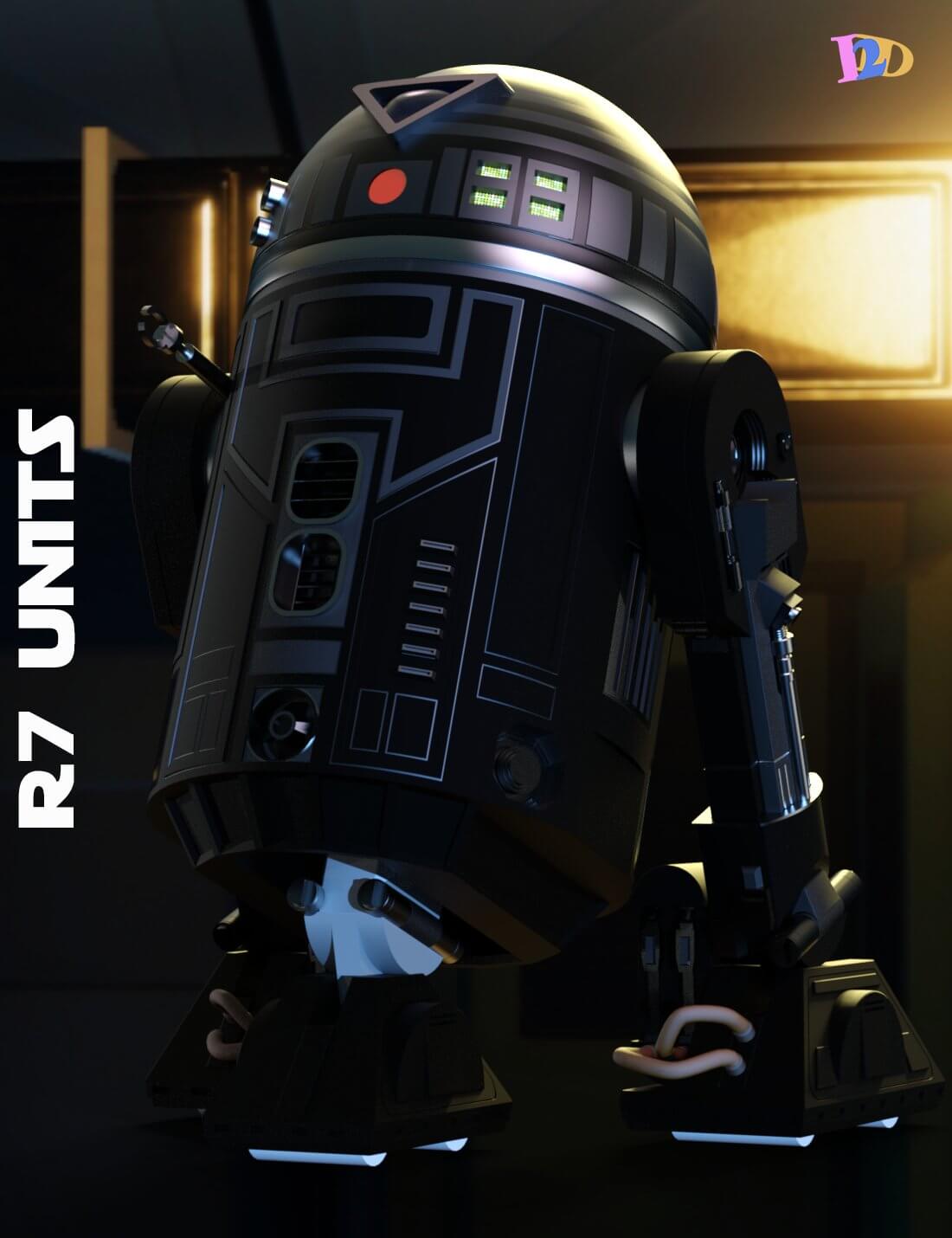 Star Wars Series: R Units Astromechs Bundle - Daz Content by den