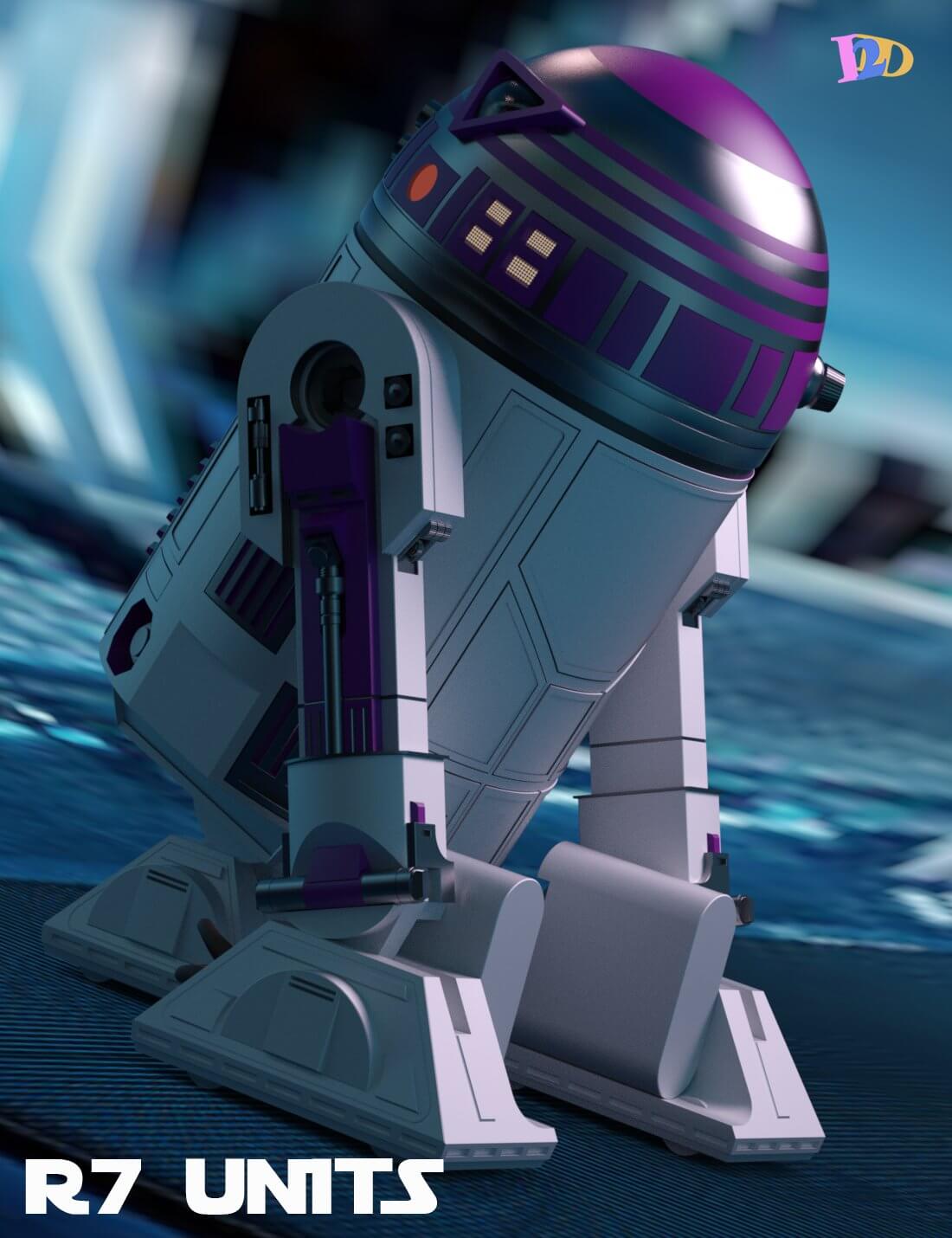 Star Wars Series: R Units Astromechs Bundle - Daz Content by den