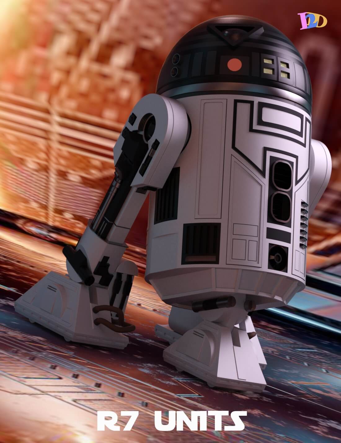 Star Wars Series: R Units Astromechs Bundle - Daz Content by den