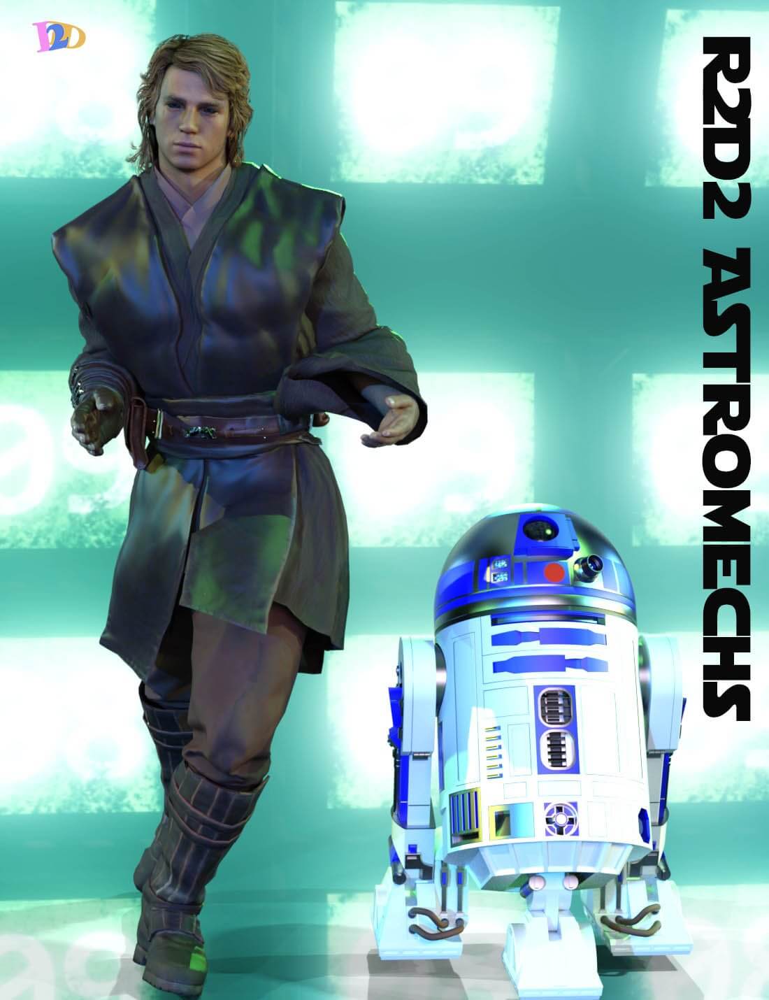Star Wars Series: R Units Astromechs Bundle - Daz Content by den