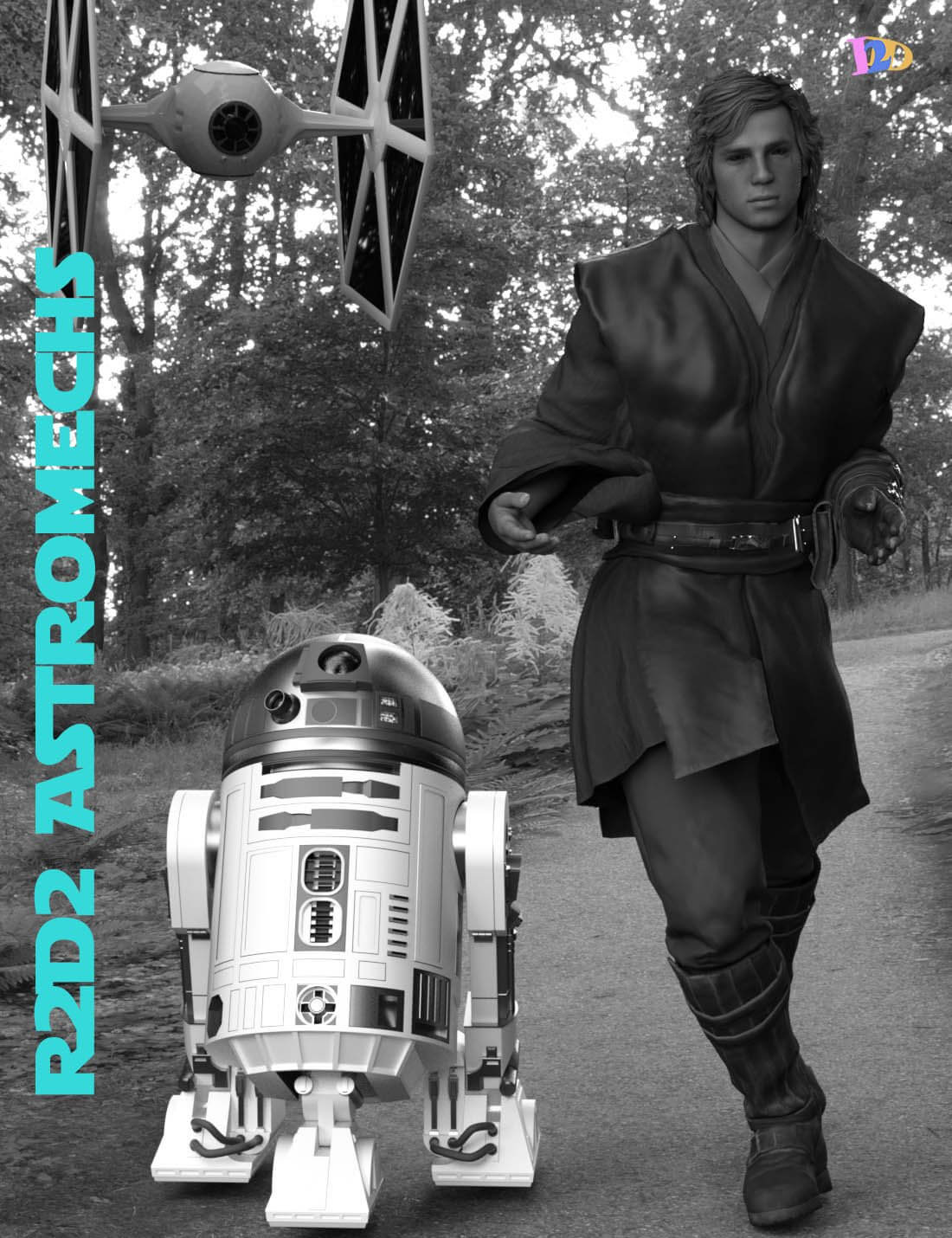 Star Wars Series: R Units Astromechs Bundle - Daz Content by den