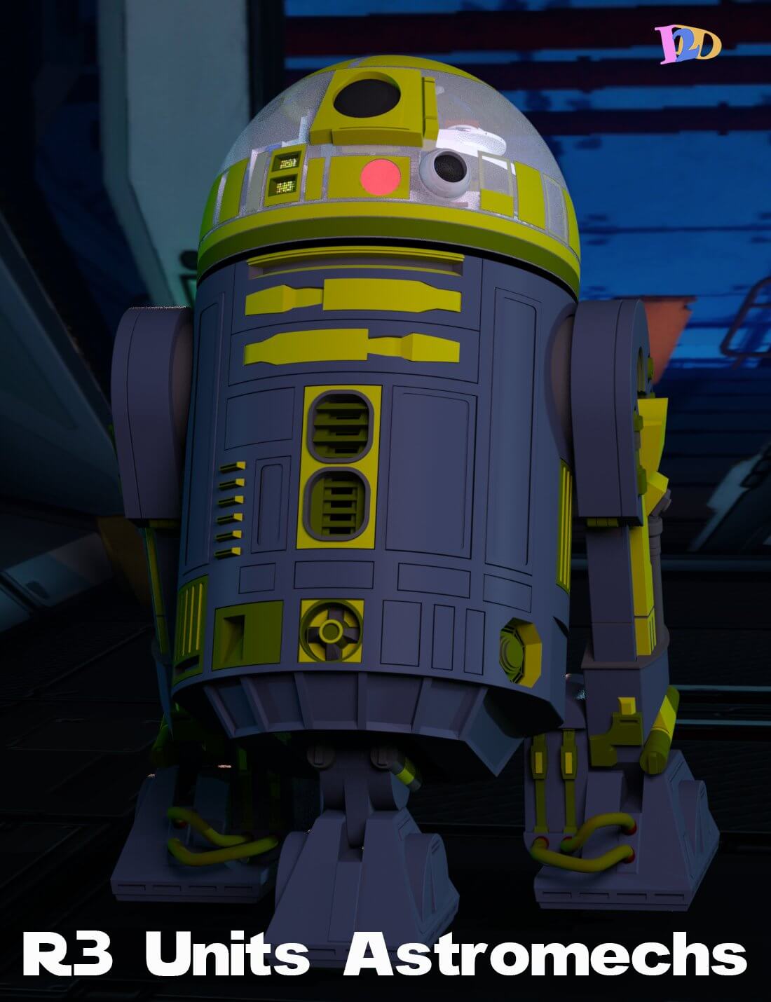 Star Wars Series R Units Astromechs Bundle - Daz Content by den