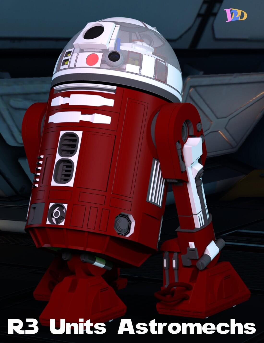 Star Wars Series: R Units Astromechs Bundle - Daz Content by den